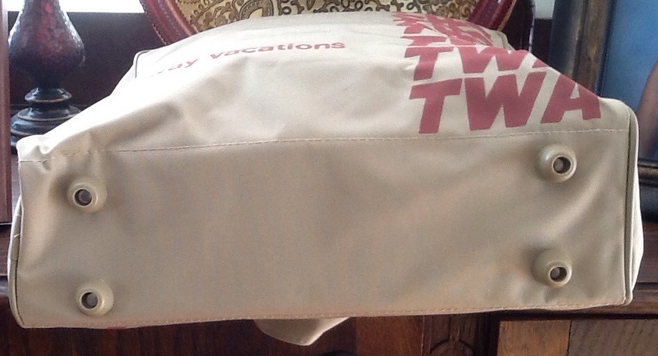 VINTAGE TWA GETAWAY VACATIONS SHOULDER TRAVEL BAG | eBay