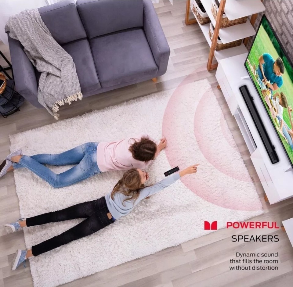 Monster Soundbar:Bluetooth Sound Bar Multicolor LED Lights,30W Speakers ...