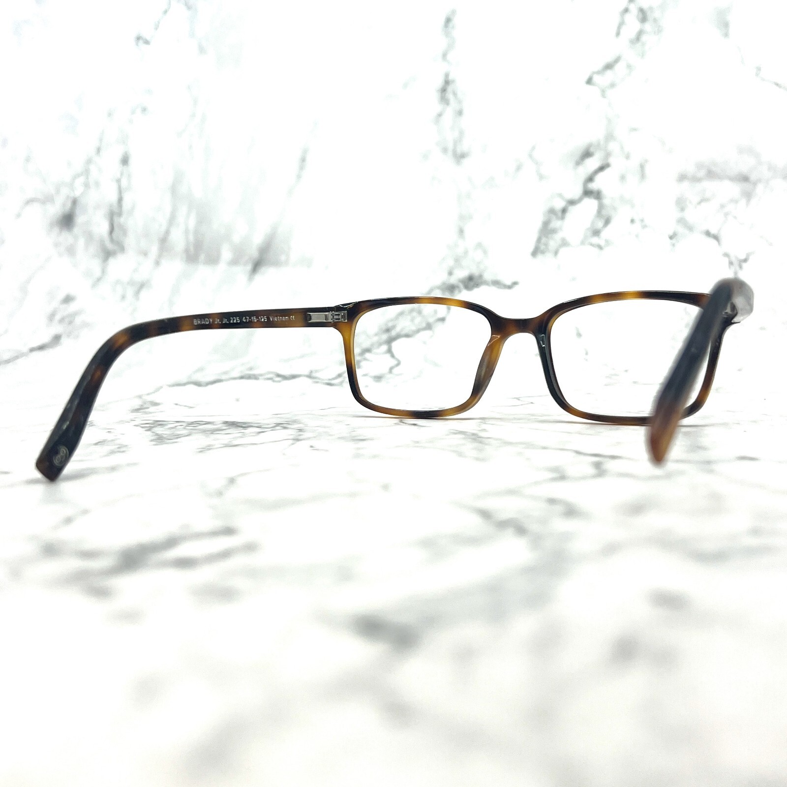 Warby Parker Brady Jr. 225 Eyeglasses Brown Rectangle Full Rim Frames ...