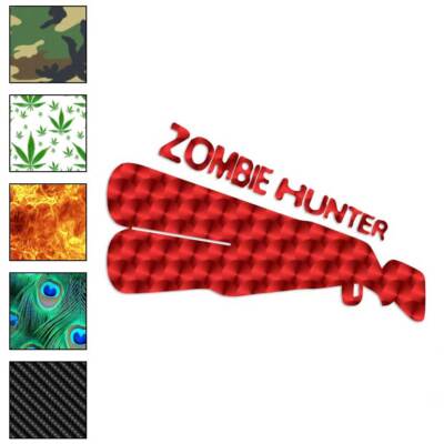 Zombie Hunter Shotgun, Vinyl Decal Sticker, 40 Patterns & 3 Sizes, #769 ...