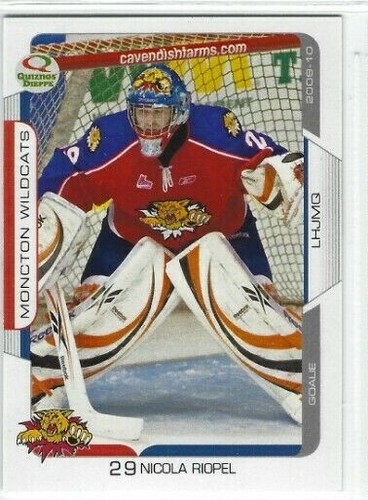 2009-10 Moncton Wildcats (QMJHL) Nicola Riopel (goalie) | eBay