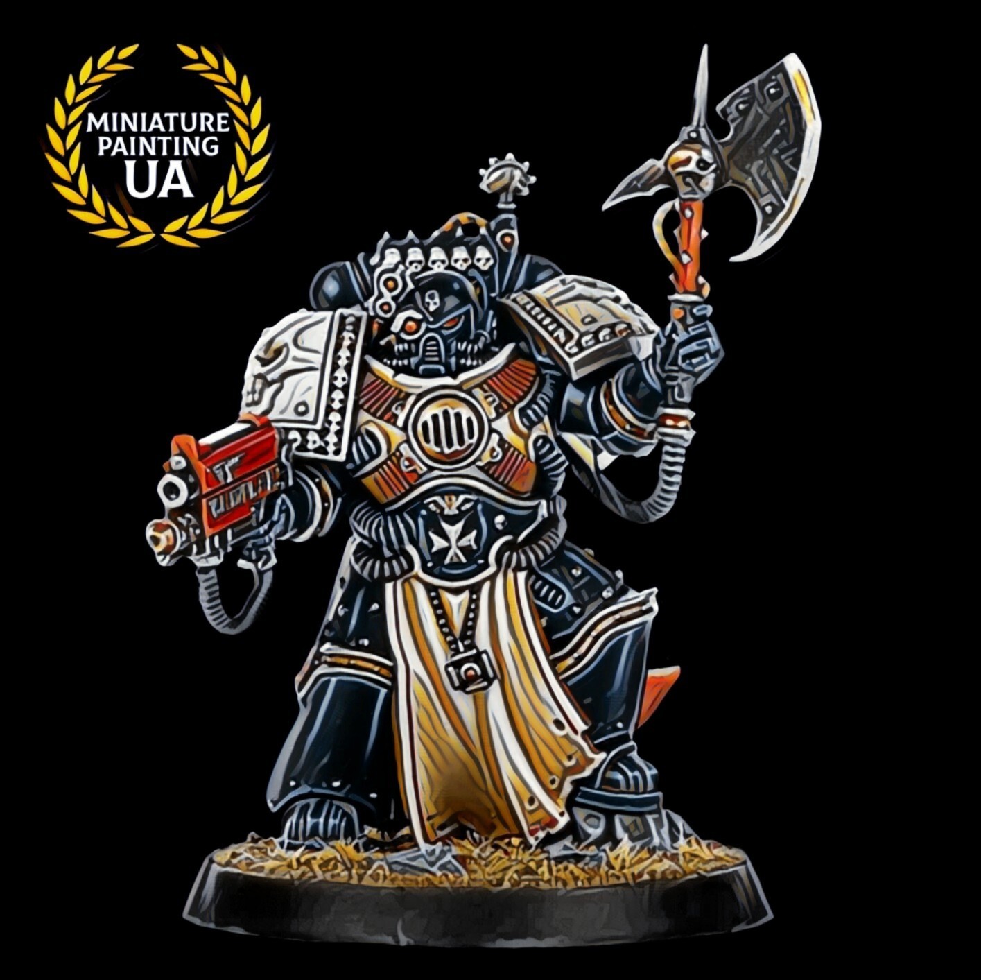 Warhammer 40k Black Templar Space Marine Art