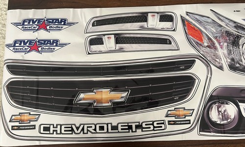 Five Star Race Bodies Chevy SS Nose Only ID Kit 14121-44141, ARCA/K&N ...