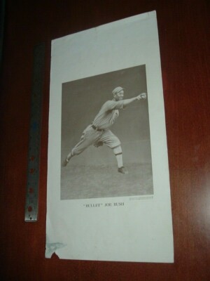 1913 M113 Baseball Magazine Large Premium Insert Bullet Joe Bush | eBay