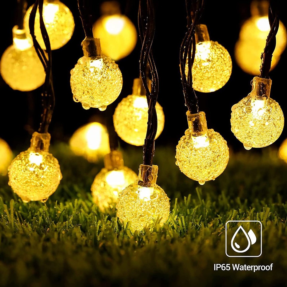 Solar LED String Lights Patio Party Yard Garden Xmas Wedding Waterproof ...