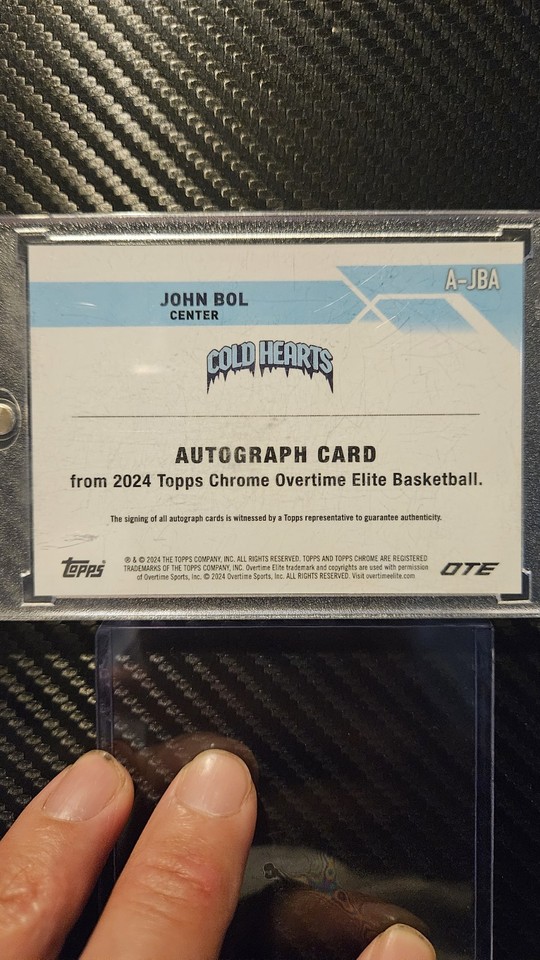 2024 Topps Chrome John Bol OTE Basketball Auto RC /10 | eBay