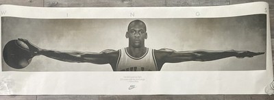 Michael Jordan Wings Nike 1989 Original Vtg Wingspan Landscape! Poster ...