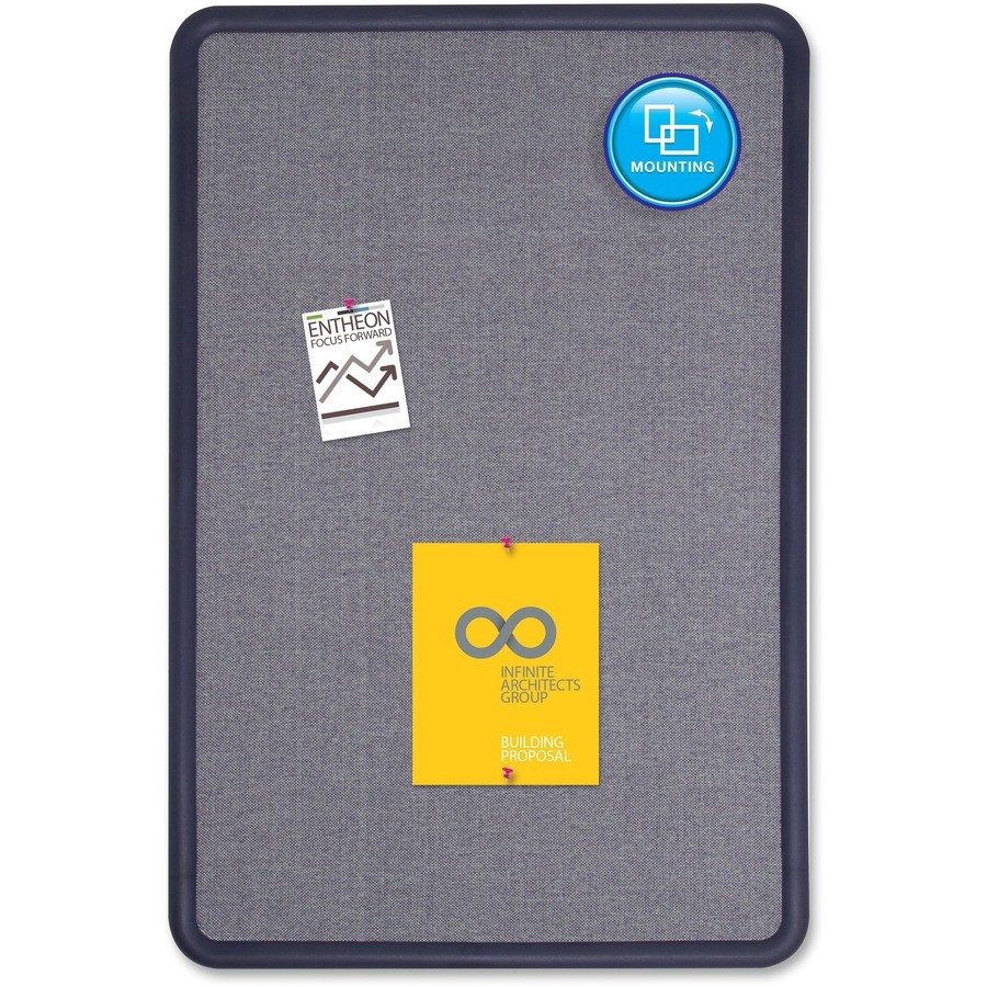 Quartet 7694BE Fabric Bulletin Board 36x48 Light Blue Frame | eBay