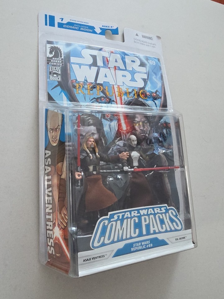 Star Wars Republic Comic Packs #69 Asajj Ventress & Tol Skorr Action ...