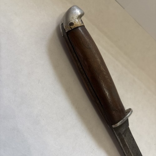 Vintage Western Field Knife With Sheath Wood handle | eBay