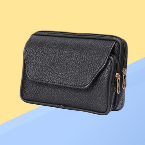 Men Wallet Mobile Phone Bag Zipper Wallet Sports Waist Pouch | eBay ...