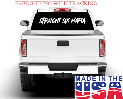Straight Six Mafia Turbo Diesel Sticker Windshield Soot Crew Cab Truck ...