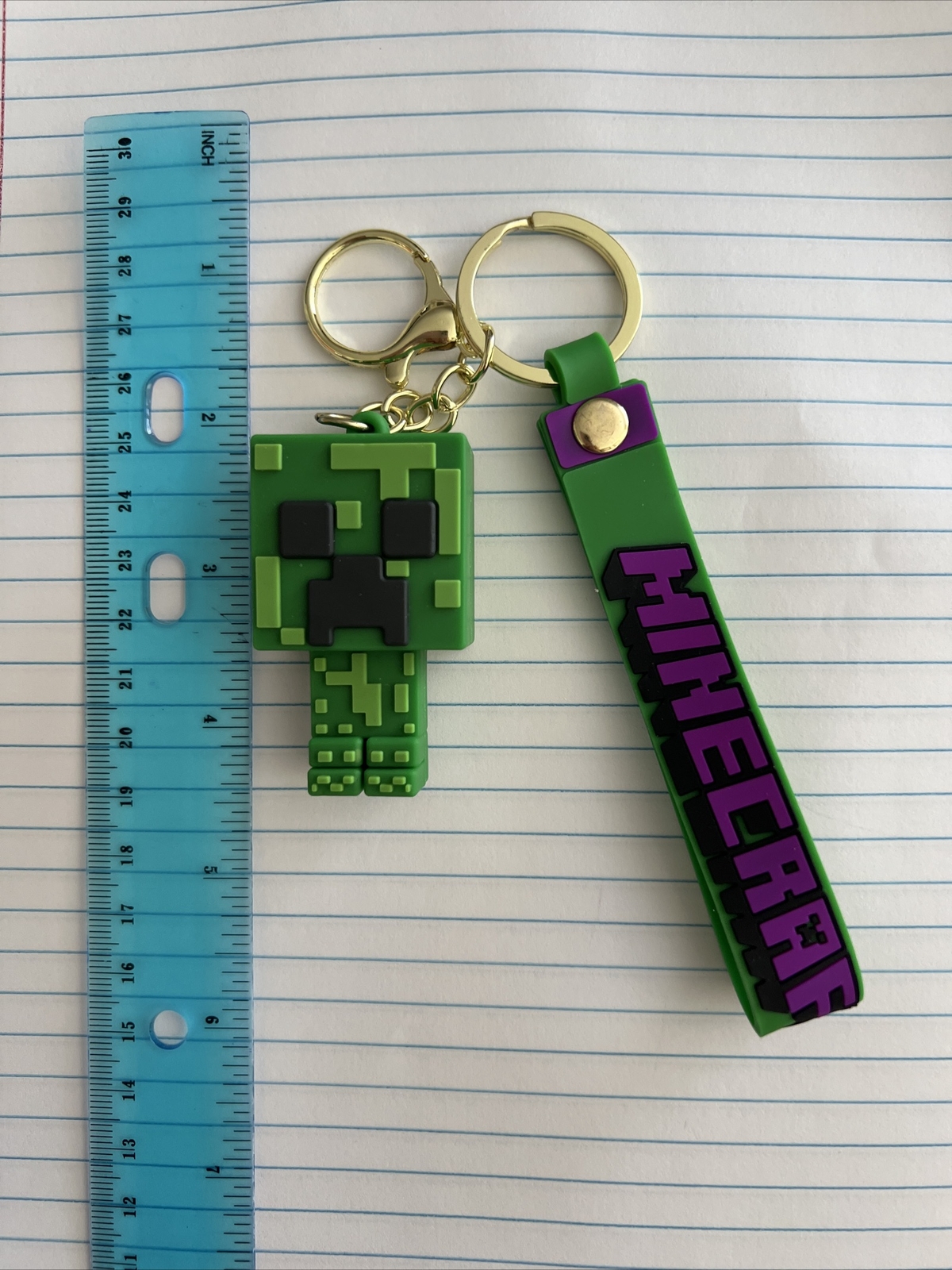 Minecraft Rubber And Metal Keychain New! Fast Shipping! | eBay