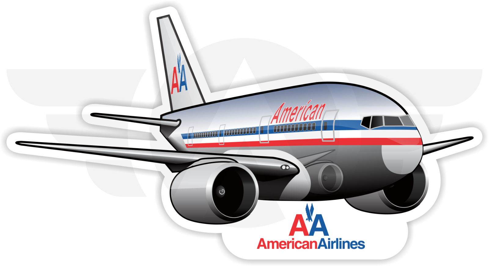 American Airlines Plane Png
