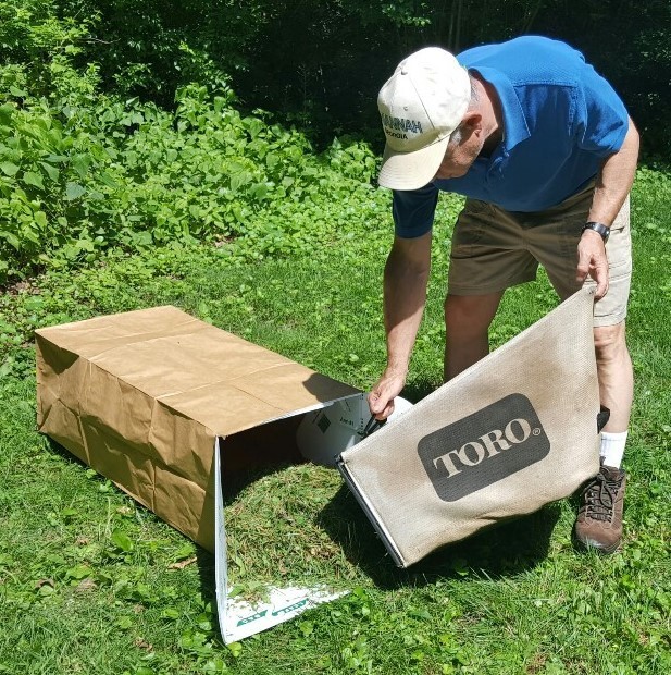 Leaf bag holder- Plastic funnel chute for paper lawn bag -2 pack | eBay