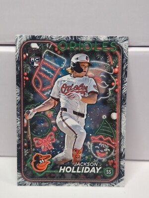 2024 Topps Holiday #H50 Jackson Holliday Rookie Card Holiday Tree ...