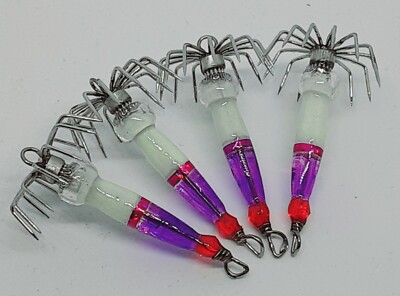 squid jigs fishing glow in the dark jig east coast/west coast puget ...