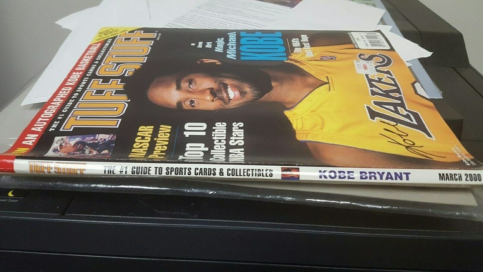 2000 KOBE BRYANT TUFF STUFF MagazineCover #1 Guide to Sportscards !! | eBay