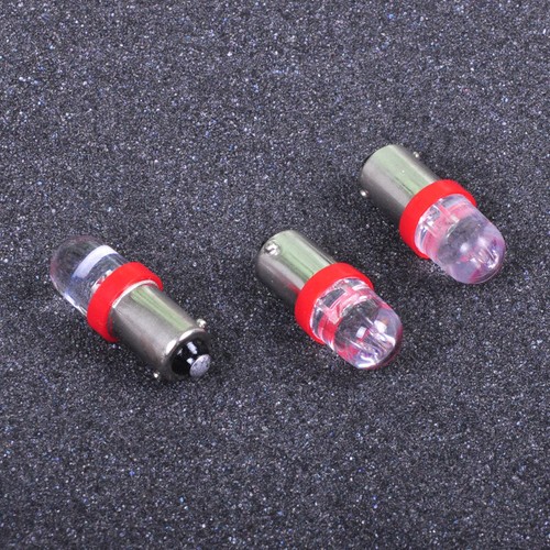 10pcs Red LED Pilot Light 6V BA9S Base Bulb Lamp for Audio Amplifier ...