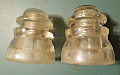 Lot of 2 VTG Hemingray-45 Electrical Line Insulators | eBay
