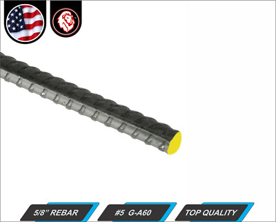 #5, 5/8" Steel Rebar - Weldable - Grade A60 - 60" inch (5-ft) | eBay
