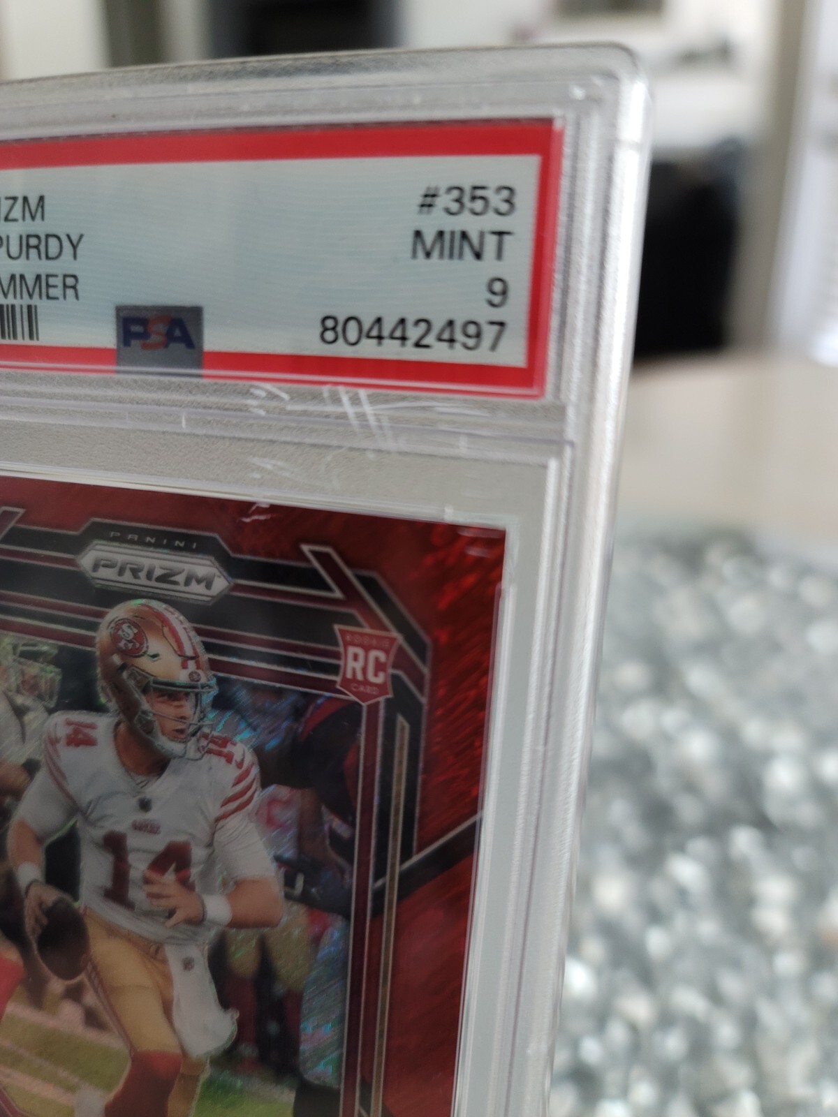 2022 Panini Prizm - Rookies Red Shimmer Prizm #353 Brock Purdy /35 (RC ...