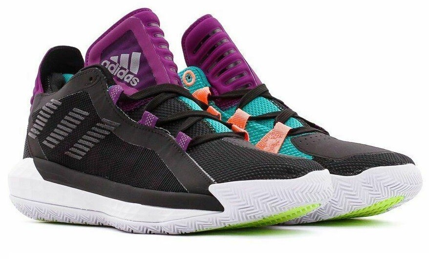 ADIDAS DAME 6 DAMIAN LILLARD BASKETBALL SNEAKER MEN SHOES BLACK/GREEN ...