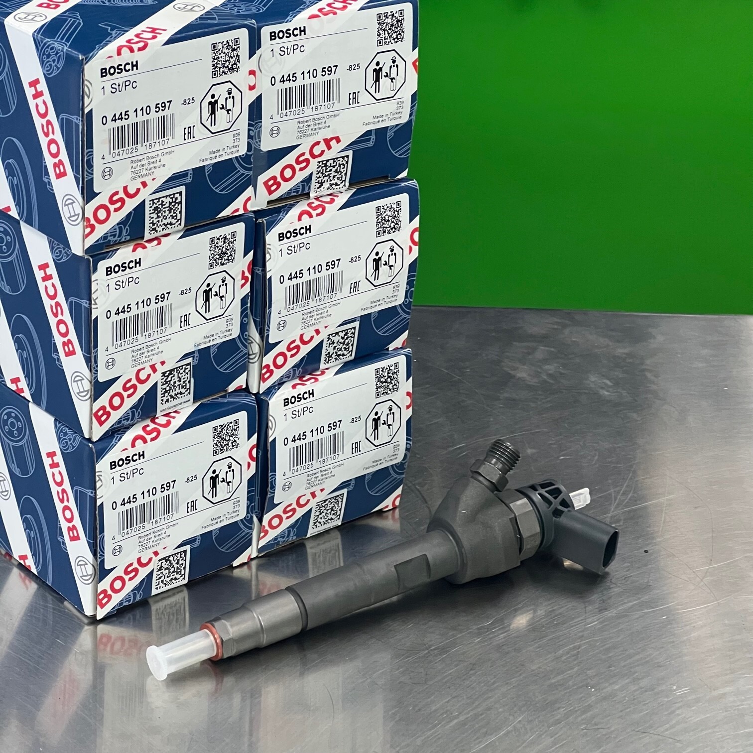 fuel injector bosch new set of 6 for bmw 2.0L 3.0L 13538571795 ...