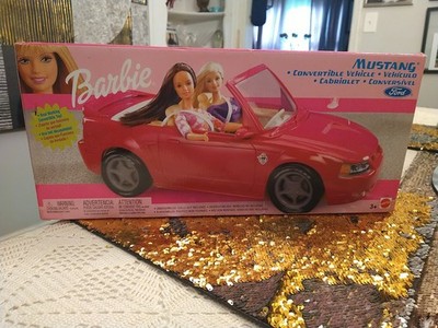 2002 Vintage Barbie Mustang,Mint New Sealed Convertible, Pink Cabriolet ...