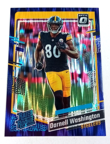 Darnell Washington #286 Holo Purple Shock Optic Donruss Panini Card ...