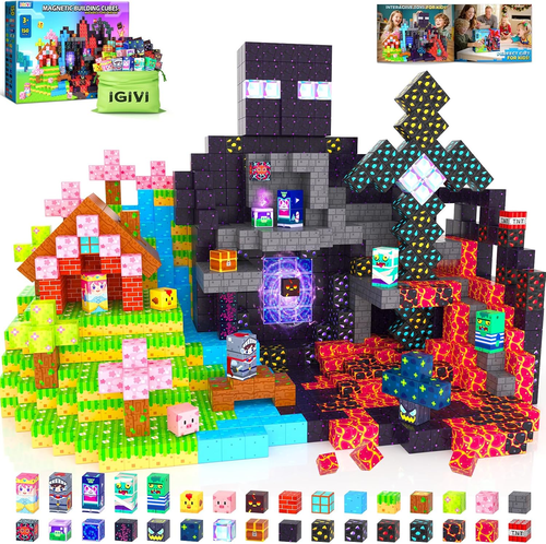 150PCS Magnetic Blocks - Build Mine Magnet World Set, Magnets Building ...