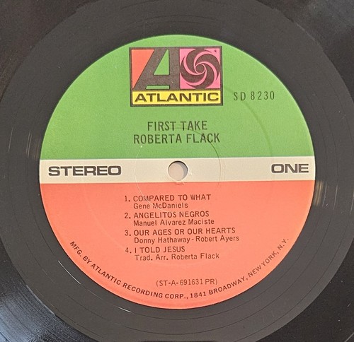 ROBERTA FLACK First Take Original 1969 Atlantic SD8230 Vinyl LP | eBay