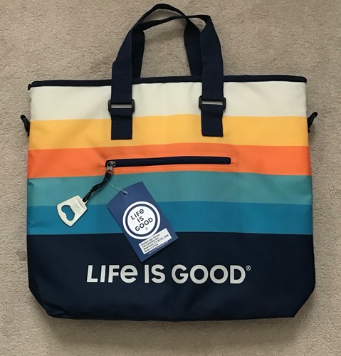 Life is Good Insulated Beach/Tote Bag-NwT's- Can Opener-Shoulder and ...