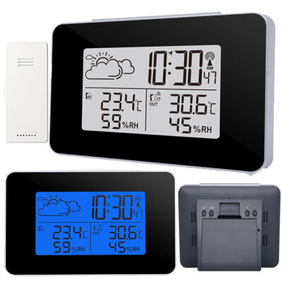 Profi Funk Wetterstation Außensensor Hygrobarometer Wettervorhersage ...