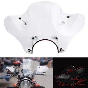 Universal Motorcycle Screen for Cruiser Motorbike Touring Windscreen ...
