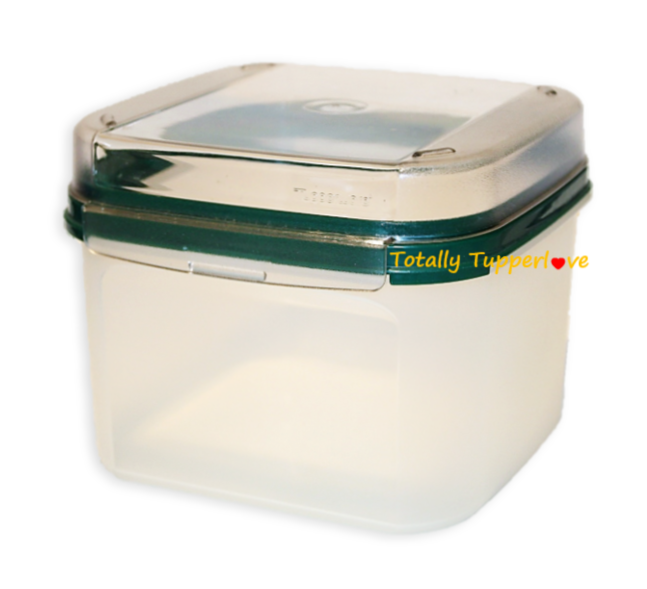 Tupperware #2 Signature Line Modular Mates Square 11 Cups Hunter Green ...