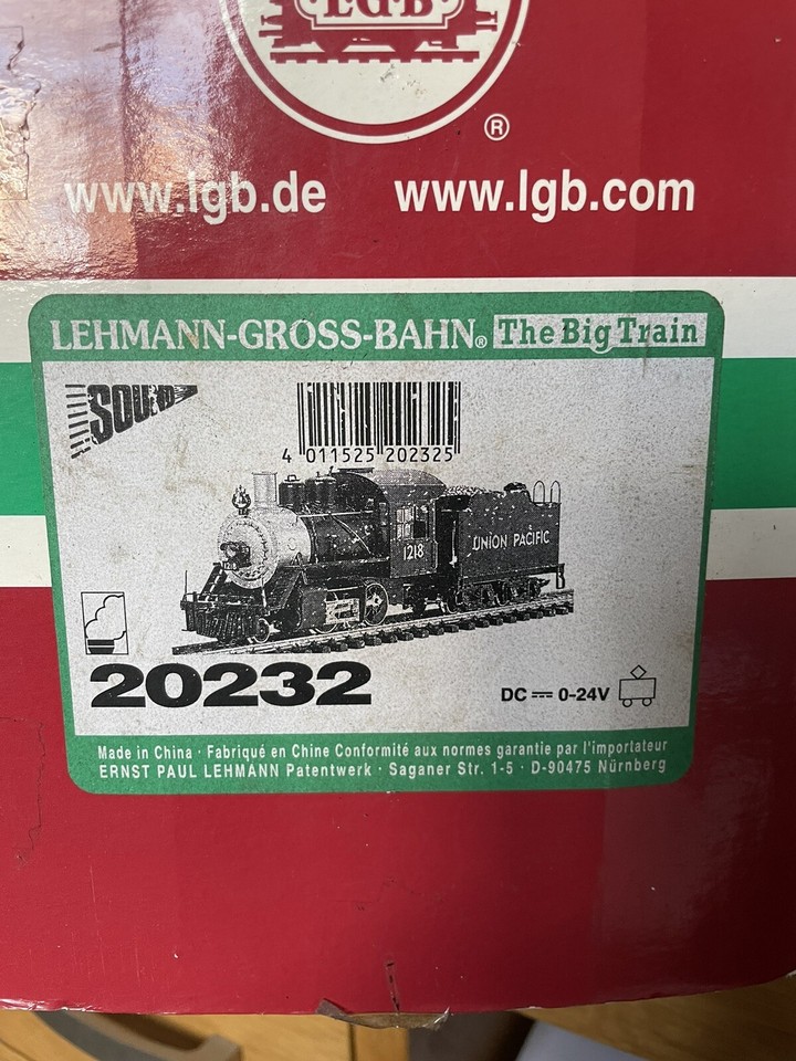 LGB 20232 UP 2-4-0 Steam Loco | eBay UK