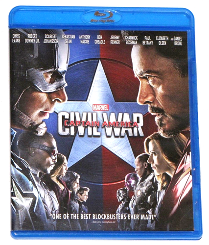 Captain America Blu Ray Marvel Movies Civil War Disc 2016 786936850383 ...