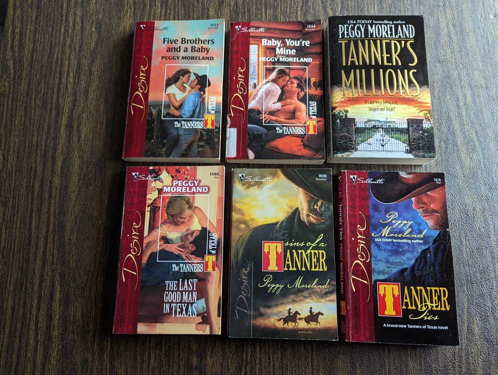 THE TANNERS OF TEXAS- COMPLETE 6 BOOK SERIES by Peggy Moreland ...