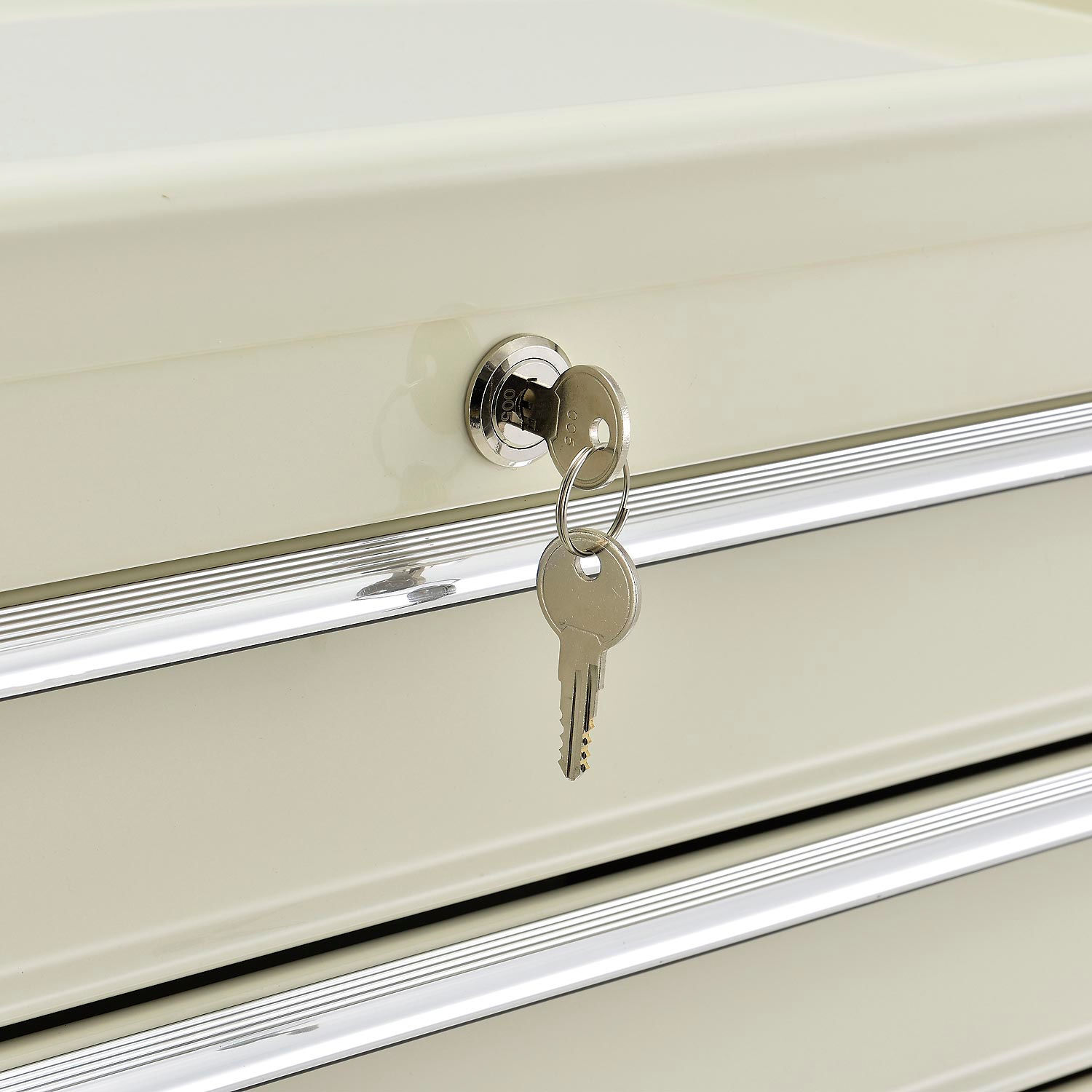 Medical Bedside Cart 5-Drawer Key Lock Beige 24-1/2"L x 13-1/4"W x 29"H ...