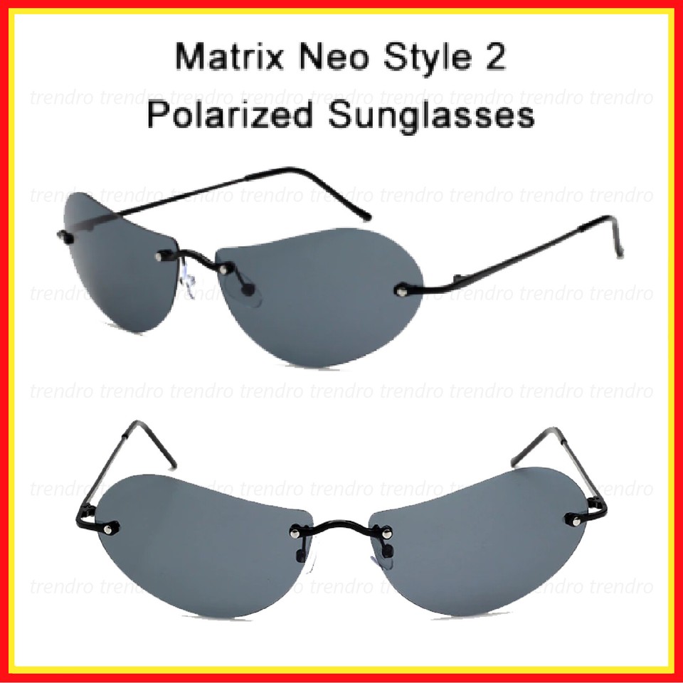 Vintage Classic The Matrix Agent Smith Style Polarized Men Sunglasses ...