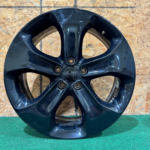 Black 18" x 7" Alloy OEM Wheel Rim 2018 2019 2020 2021 Jeep Compass ...