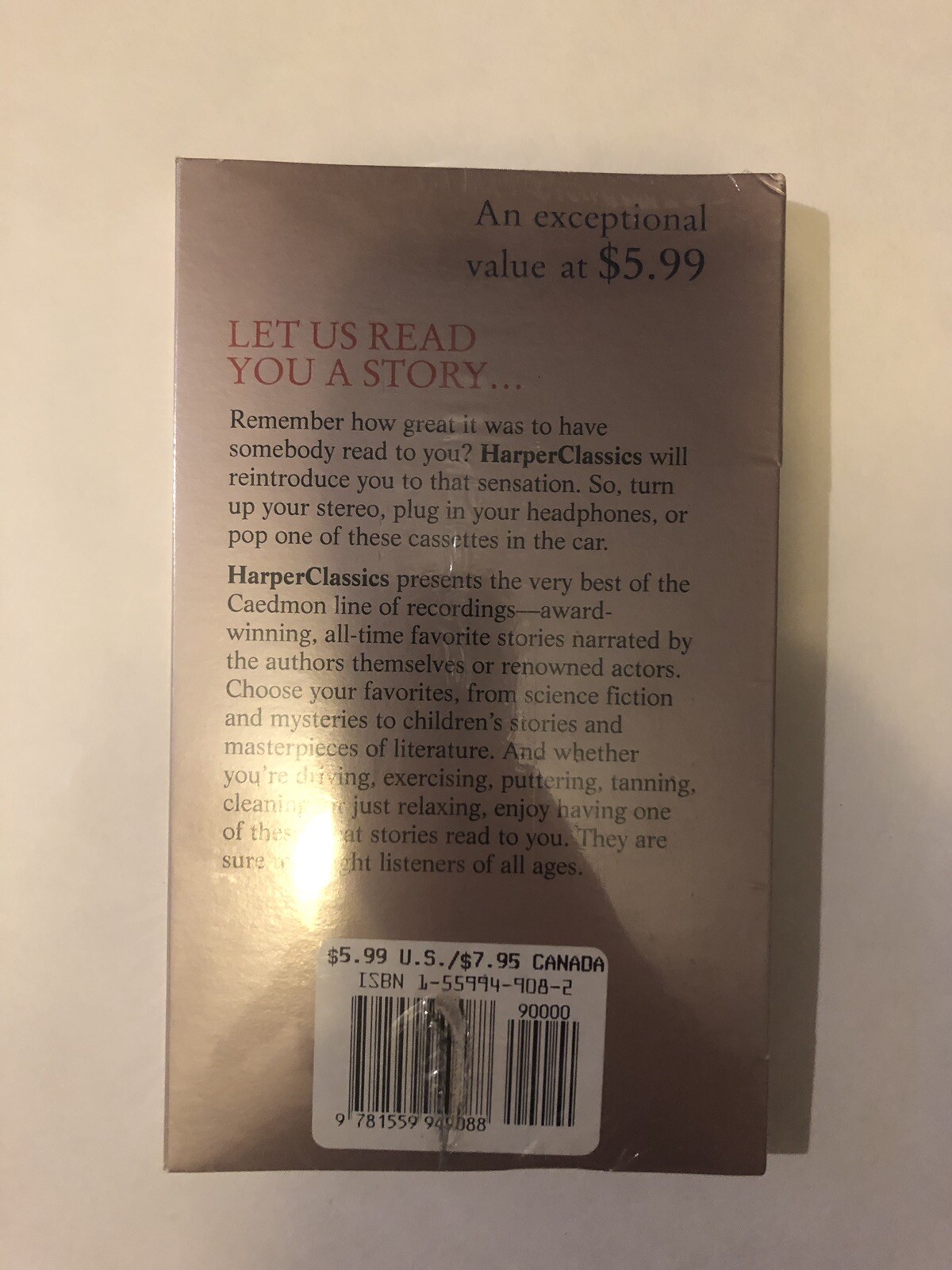 Harper Classics Sherlock Holmes Volume 2 Scandal in Bohemia Cassette ...