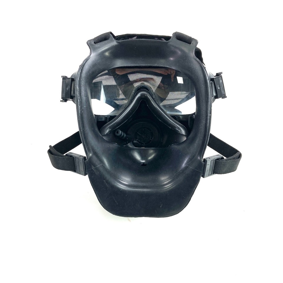 US Military Gas Mask C50 Avon Protection 40mm NATO Filters NBC Black ...