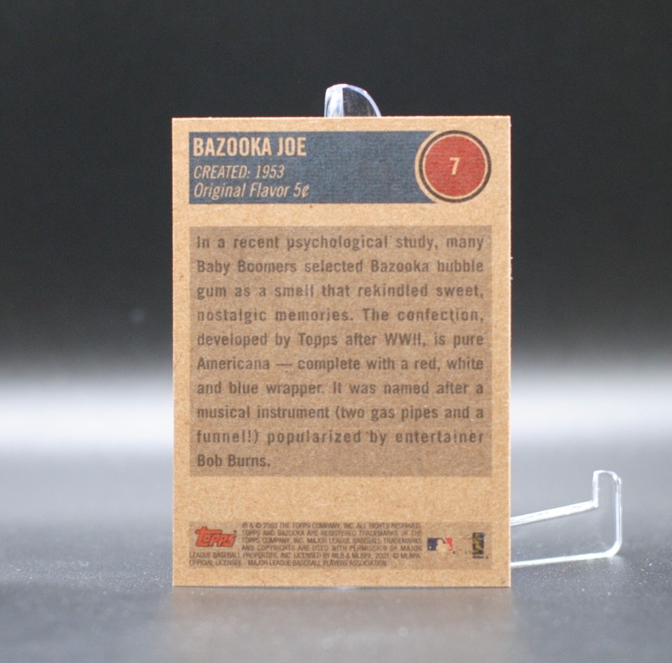 2003 Bazooka Baseball Mini BAZOOKA JOE Houston Astros Variation Card #7 ...