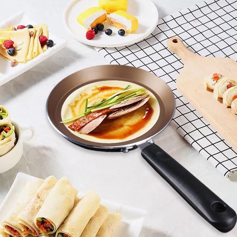 Frying Pan Crepe Pan For Gas And Induction Cooker Healthy Marble Coated ...