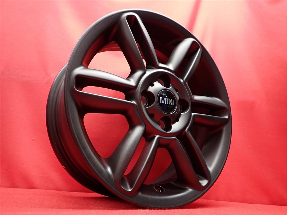 JDM Matte black MINI mini genuine 6 star twin spoke R119 used wheels 4 ...