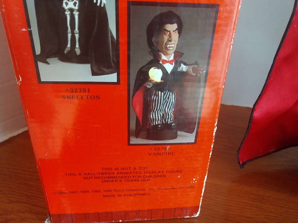Vintage TELCO Motionette Vampire dracula halloween animatronic sounds ...