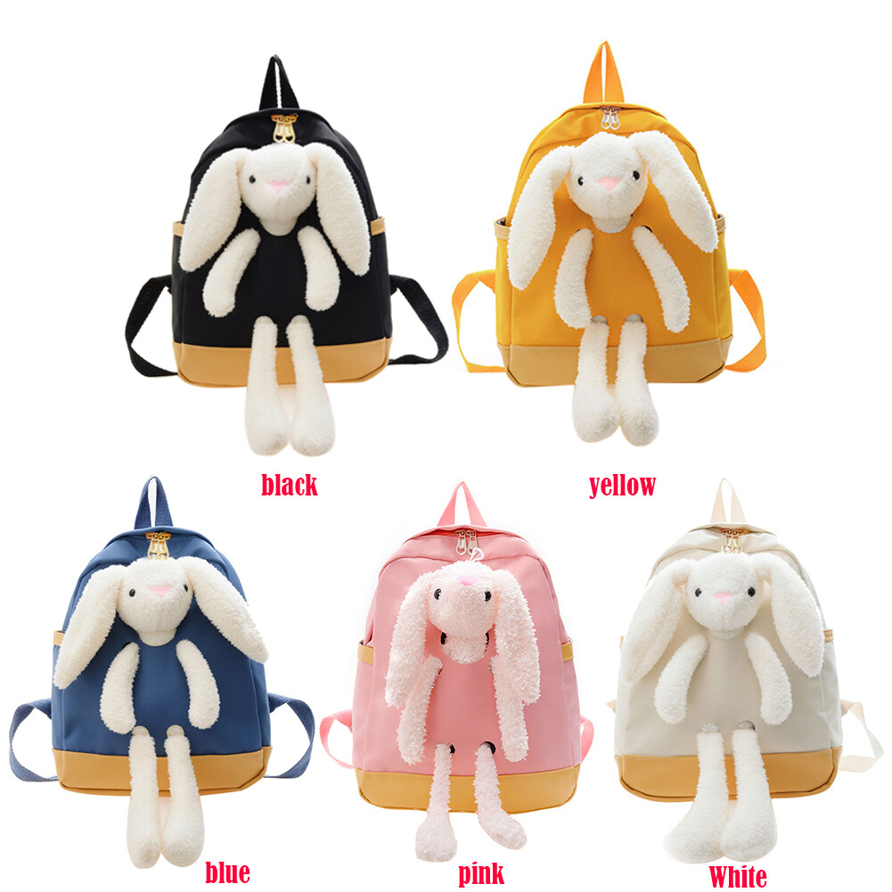 AU Rabbit Bunny Backpack Casual Kindergarten Canvas Large Capacity ...