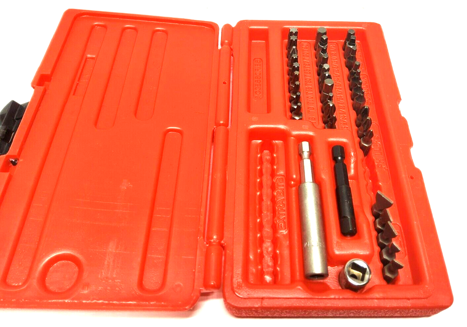 NEW Snap-on™ Master Screwdriver MAGNETIC Bit 37 Pcs Set Red Hard Case ...